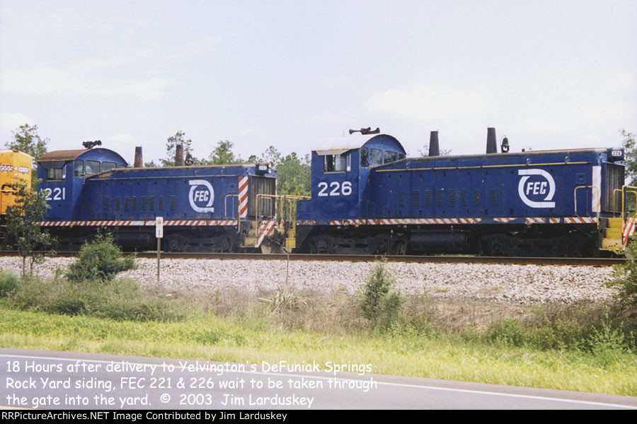 FEC 221 & 226 the day they were delivered